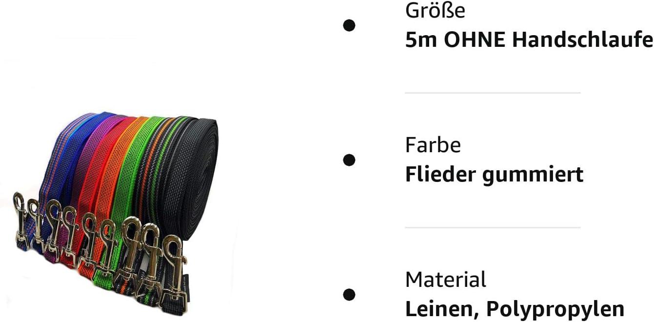 Drag Line Dog Leash - Rubberized 1m to 40m 20mm Wide for Medium & Large ...