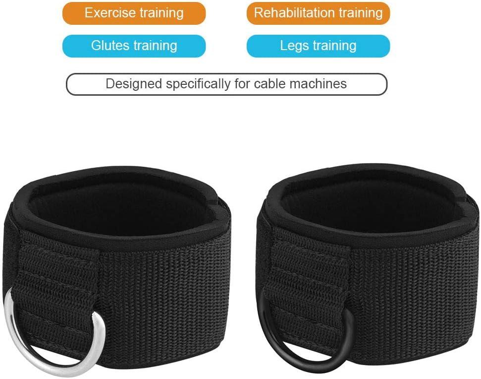 Vishusju Neoprene Ankle Wrist Cuffs with D-Ring for Cable Machines ...