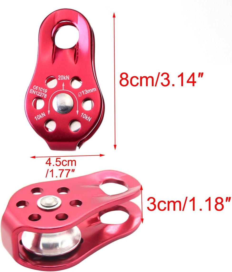 Latinaric Double Rope Pulley - Heart Shape Red Deflection Pulley for ...