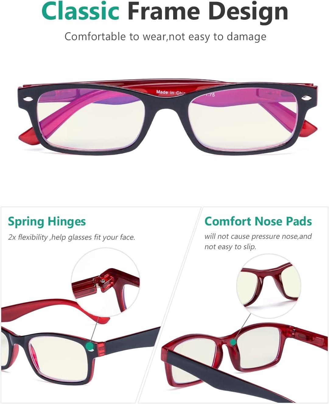 Eyekeper UV Protection Computer Reading Glasses - Anti-Blue Light ...