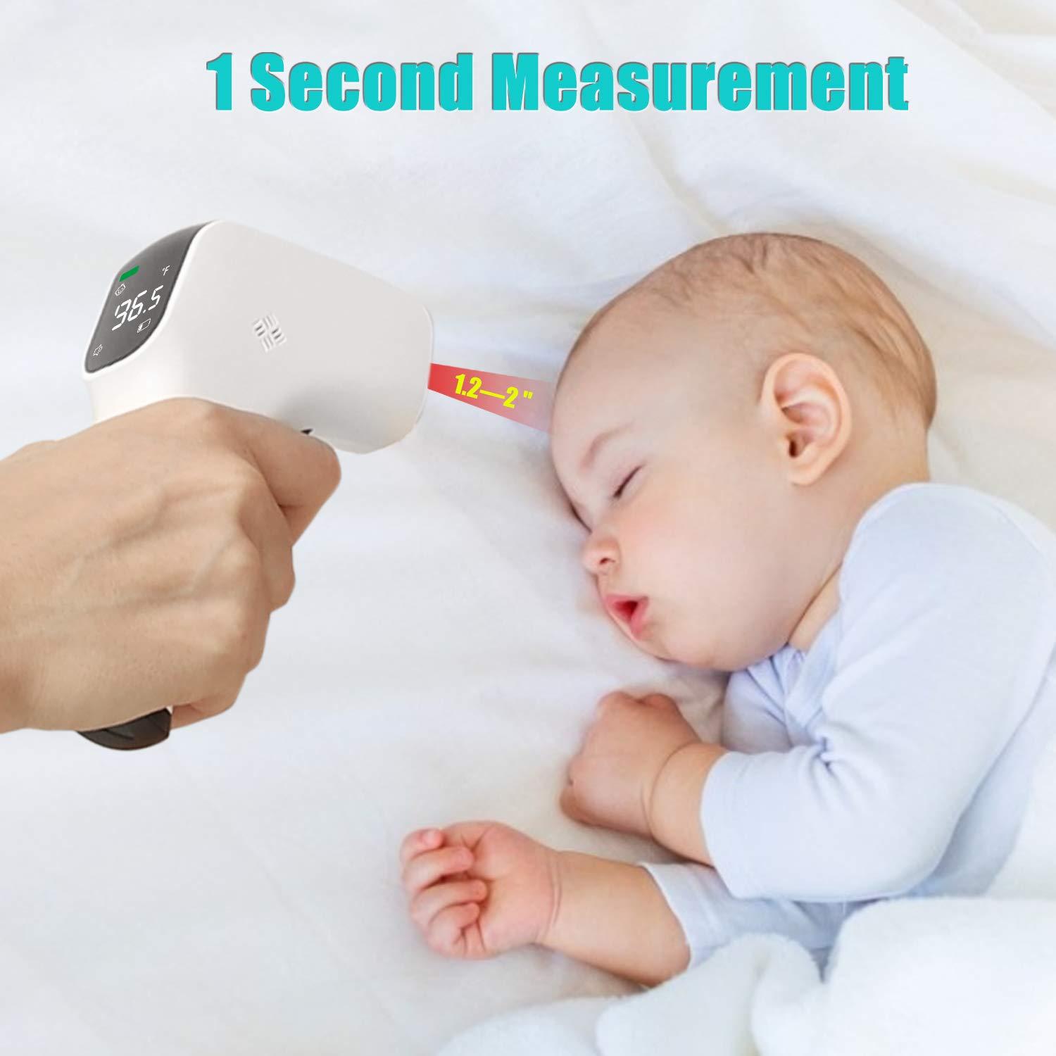 Non Contact Forehead Thermometer Gun for Adults & Kids with Big LED ...