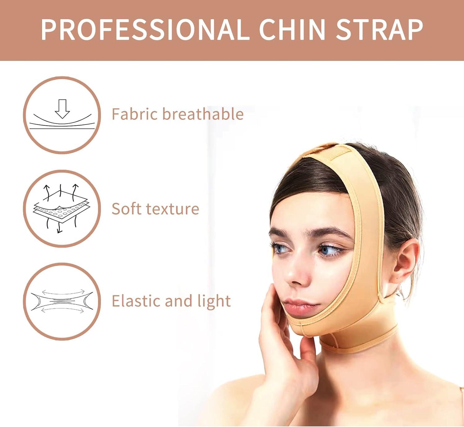 Chin Lipo Compression Garment - Post Surgery Neck & Chin Wrap for Skin ...