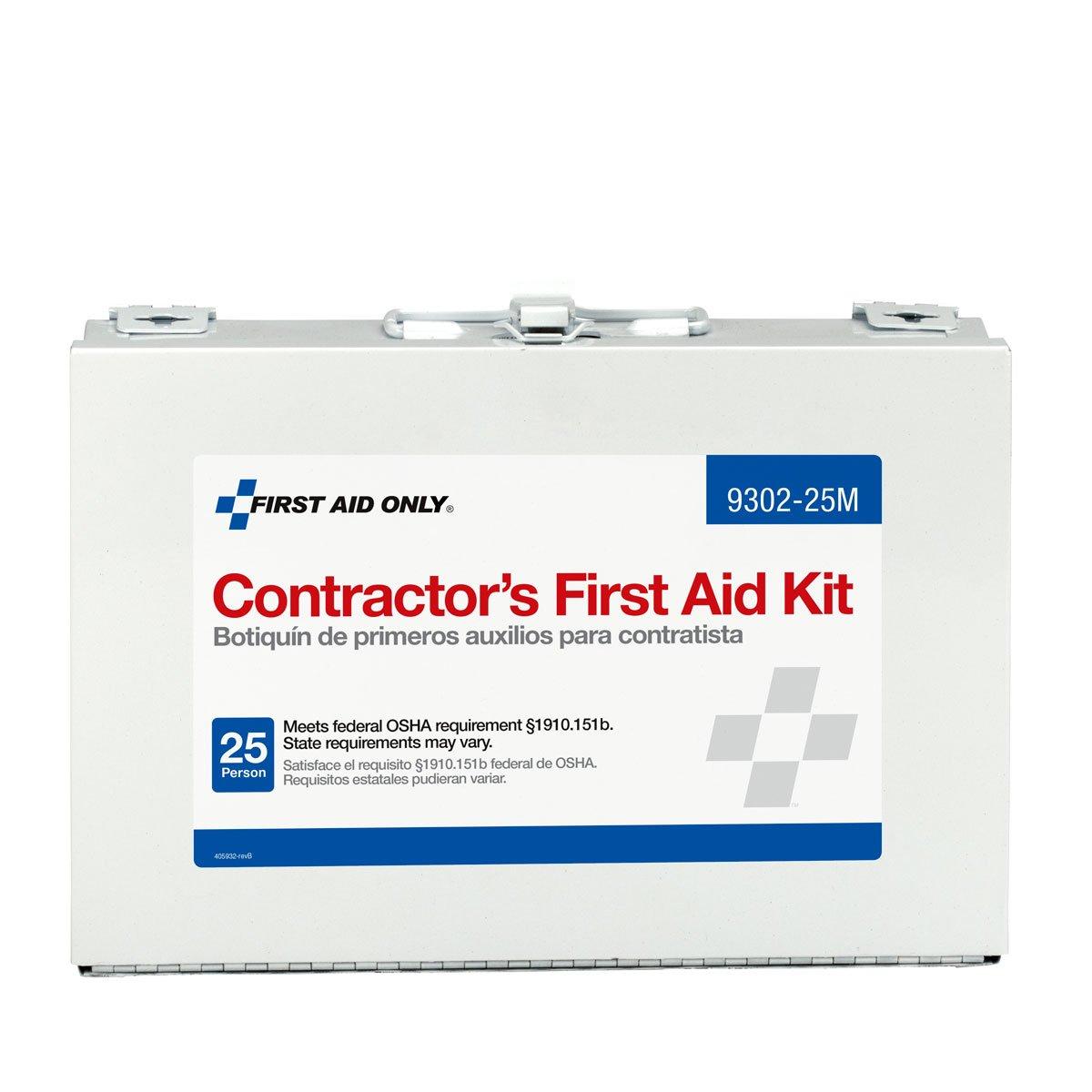First Aid Only 178 Piece Contractor's First Aid Kit (9302-25M ...