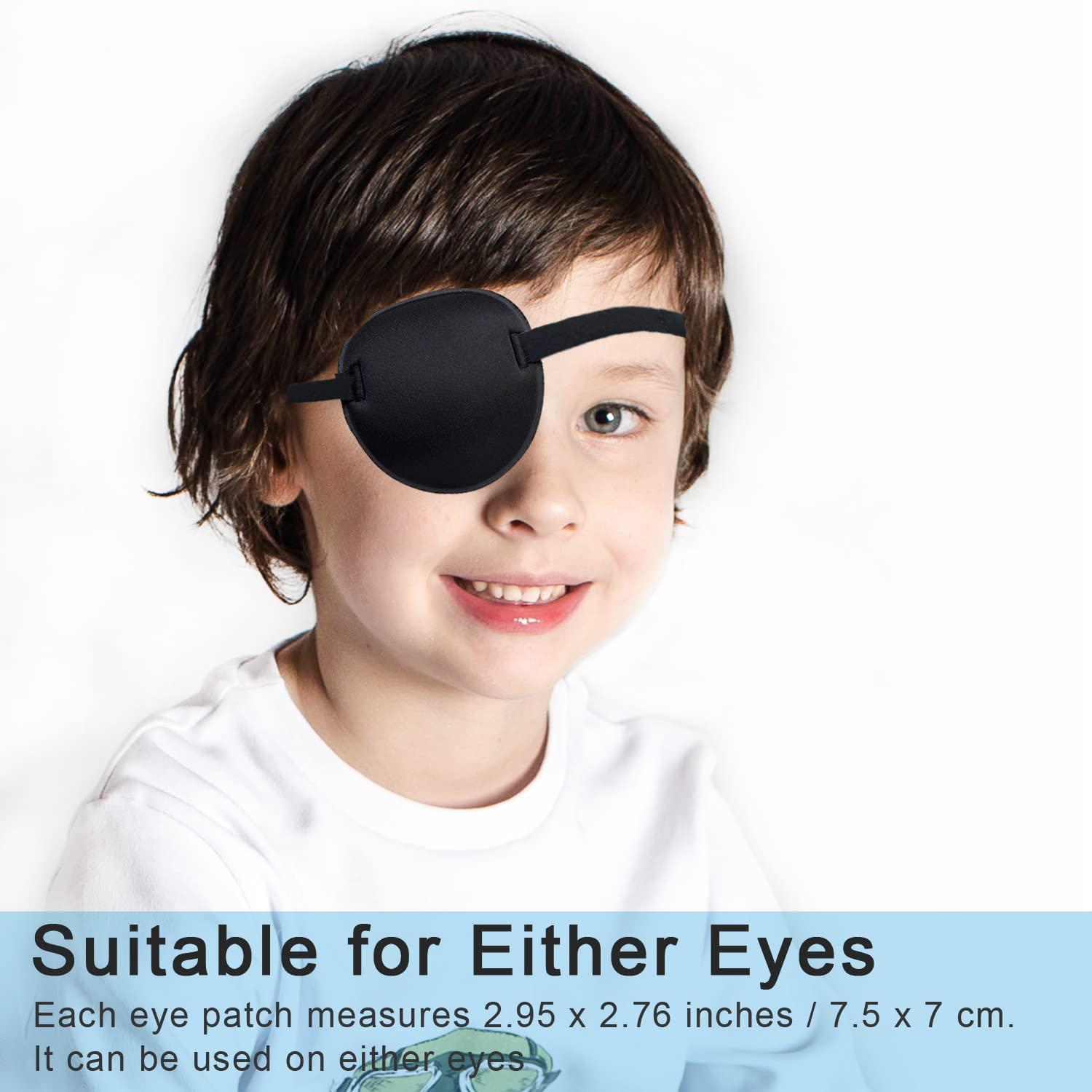 2 PCS Medical Eye Patch for Adults & Kids - Adjustable, Comfortable 3D ...