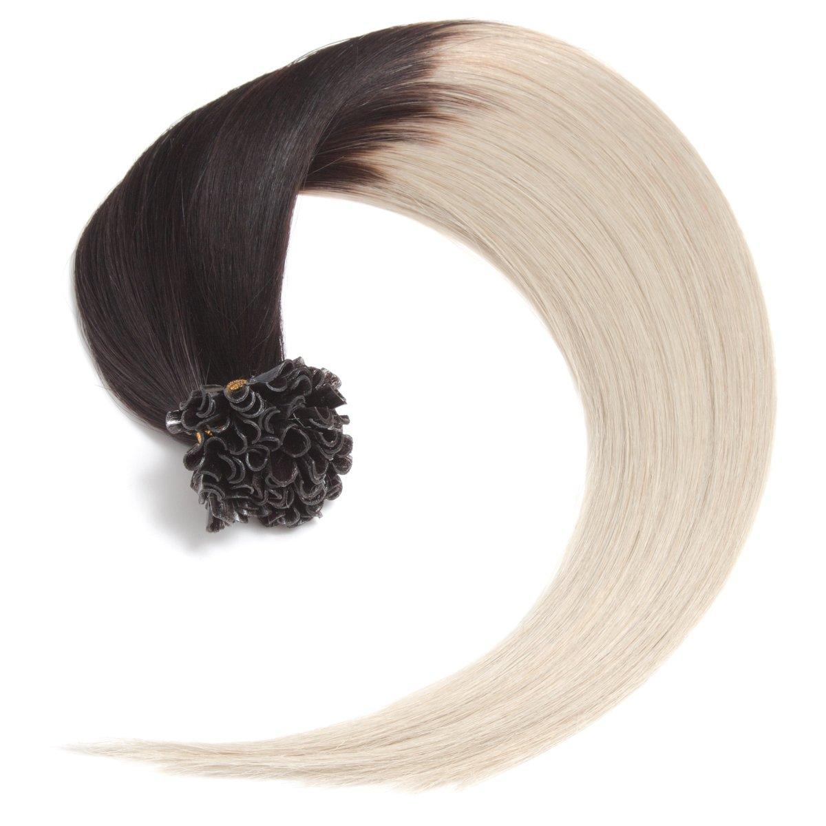 Ombr Bonding Extensions - 100% Remy Real Hair 25 x 0.5g 60cm U-Tip ...