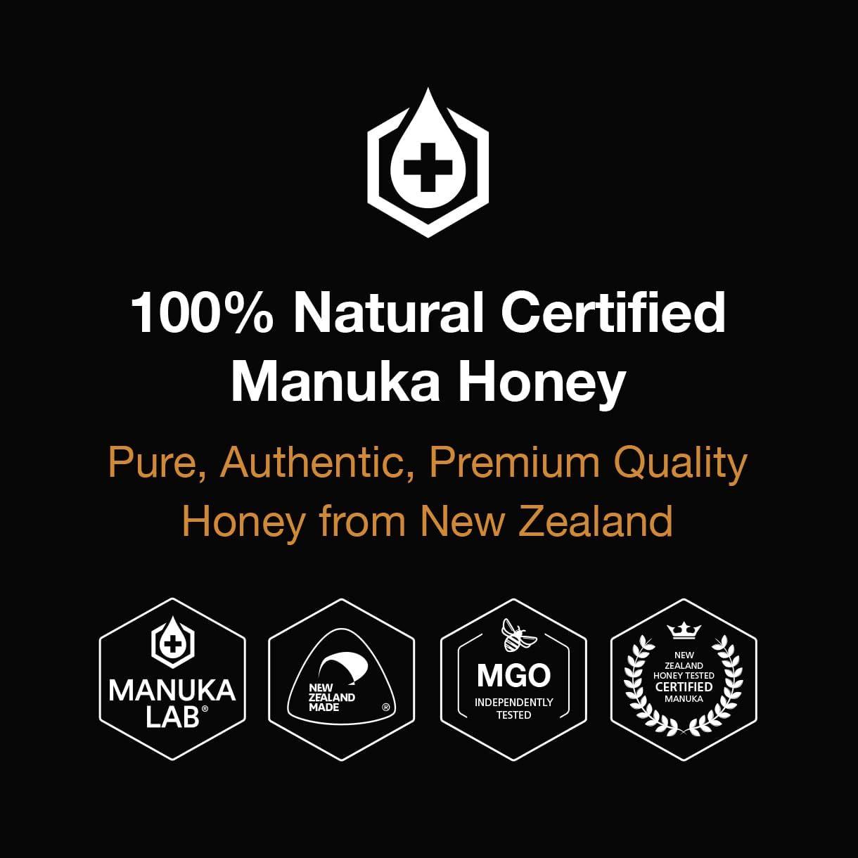 Manuka Lab Certified MGO 40+ (250g) Pure Manuka Honey - Premium Quality ...