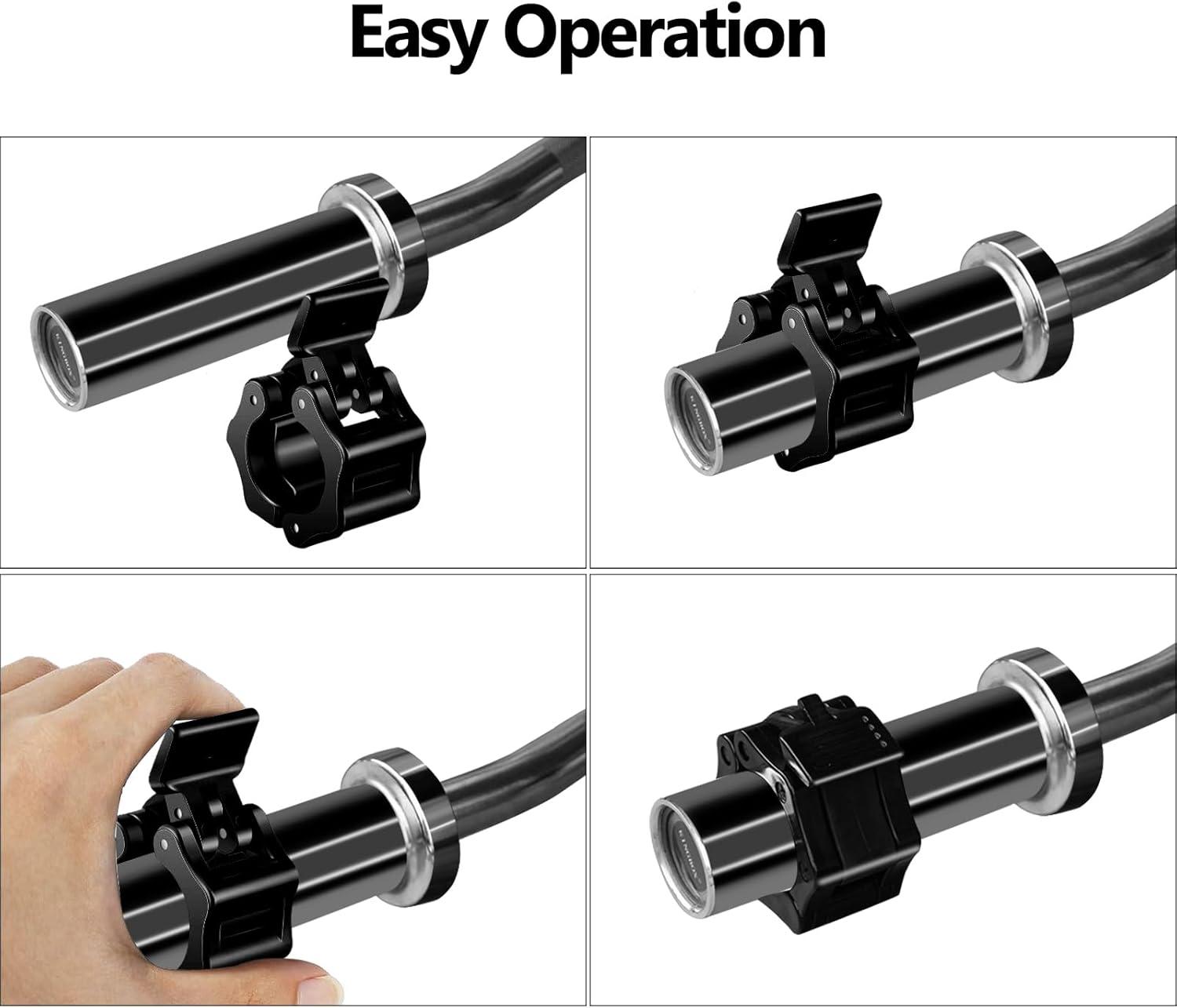 AMDZGLB 30mm Dumbbell Clamps - 4-Piece Quick Closure Set for Fitness ...