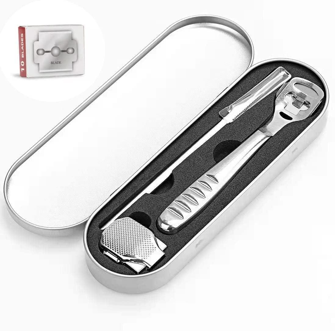 Premium Stainless Steel Foot Scraper Set - Pedicure Tools for Dead Skin ...