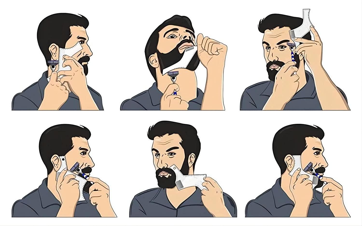 beard stencil template