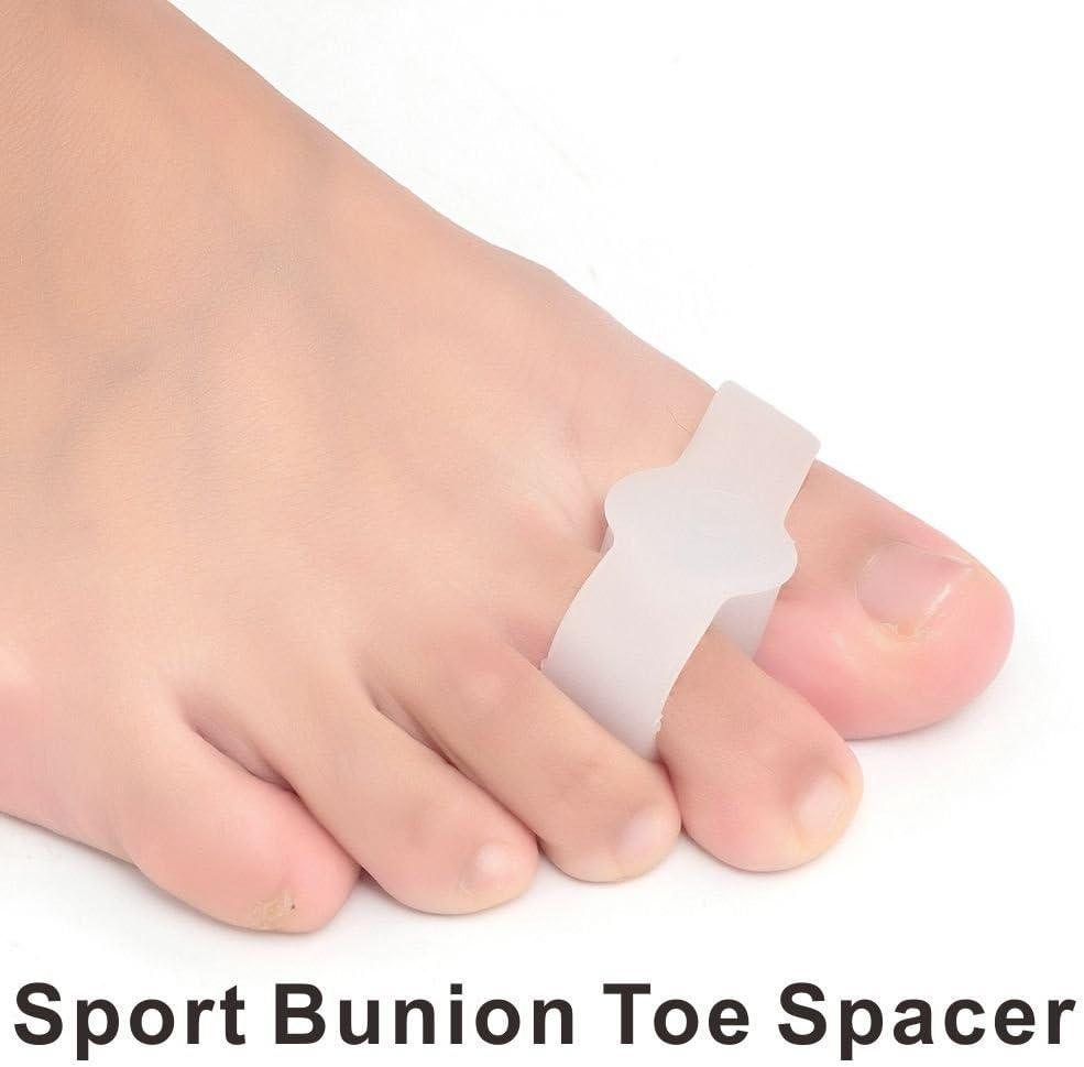Soft Silicone Toe Separator 4 Pack - Hallux Valgus Correction Therapy ...