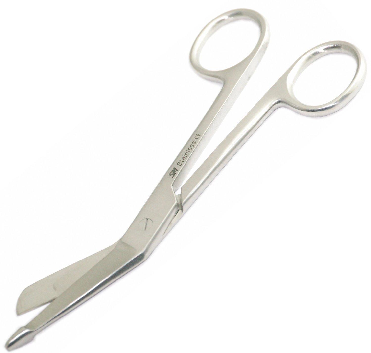 Quality Nursing Bandage Dressing Scissors | Brushed Stainless Steel ...