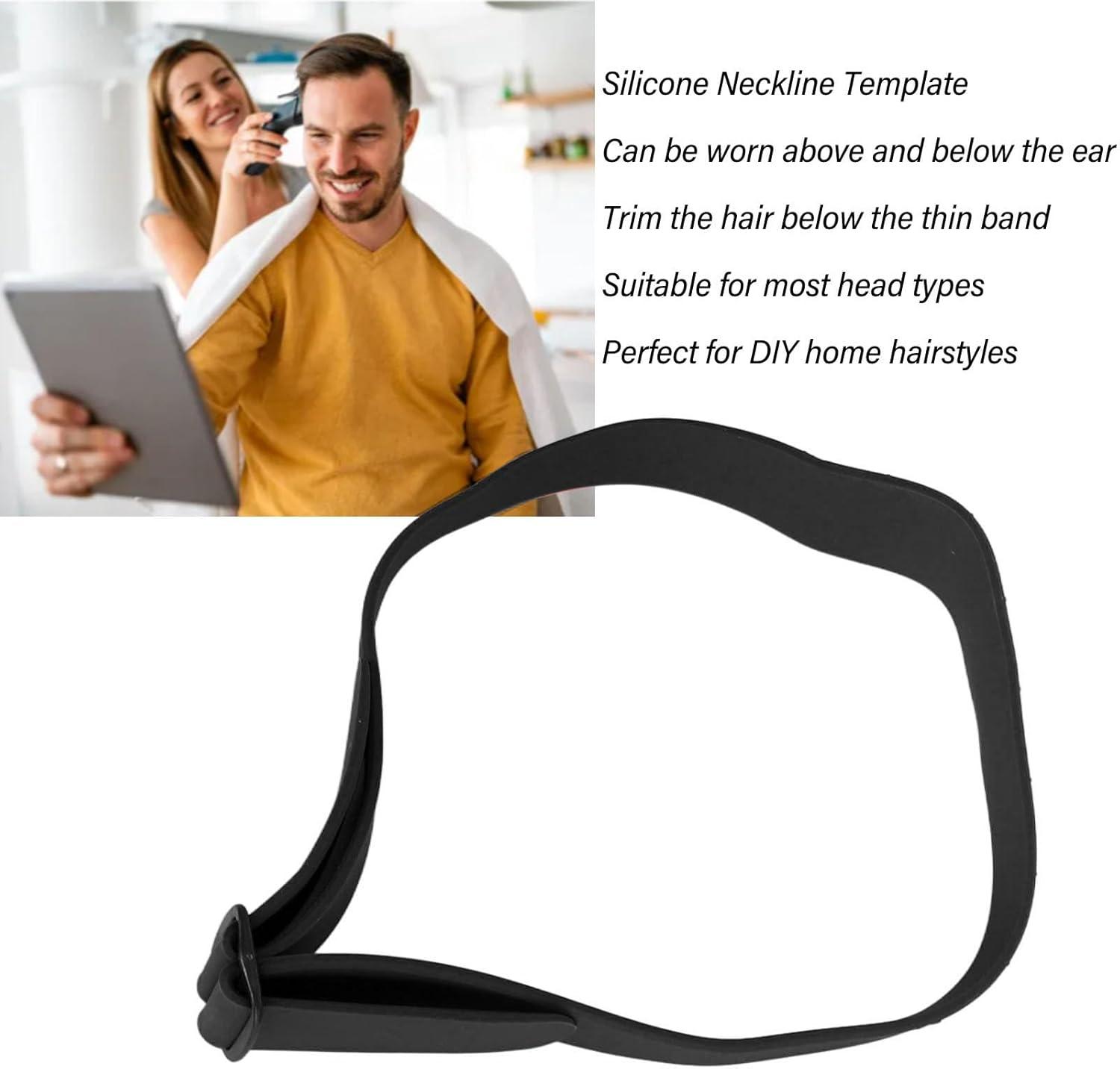 Neck Hair Guide Silicone Neckline Template Soft Hairline Shape Curved ...