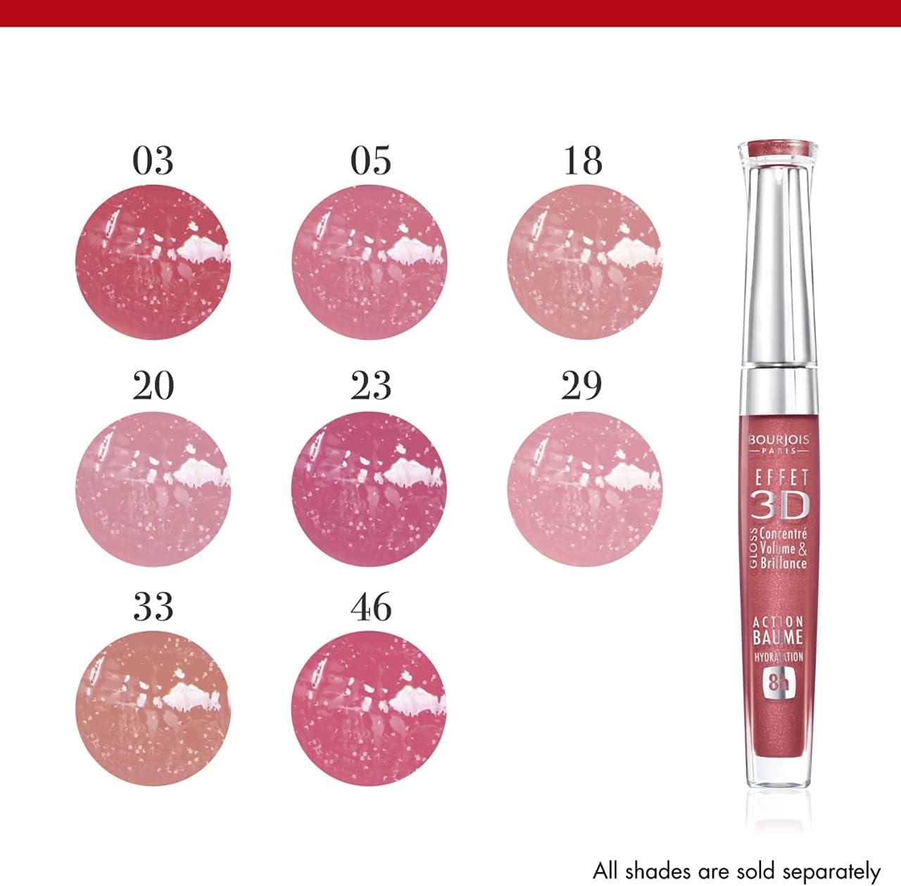 Bourjois Effect 3D Lip Gloss 03 Brun Academic Brown - Long-lasting ...