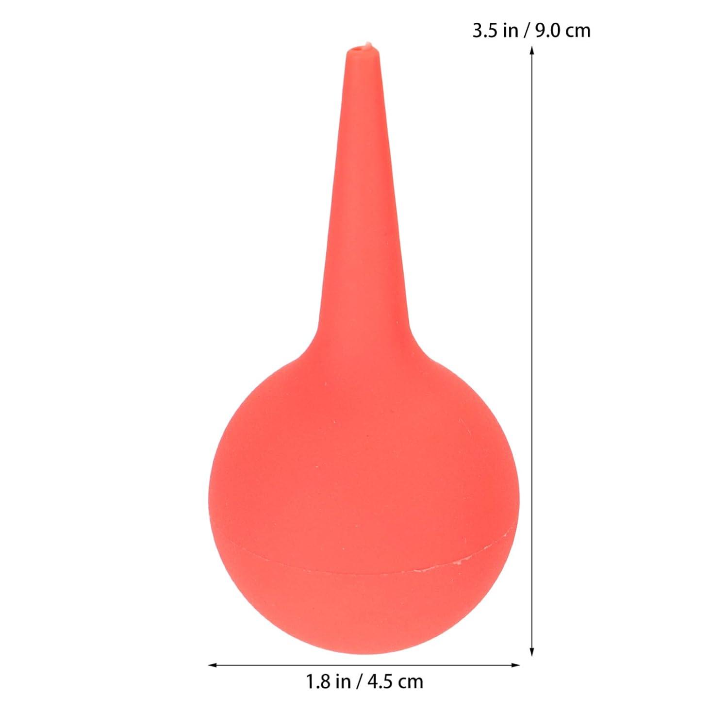 Rubber Suction Ear Syringe 90ml Hand Bulb Ear Washing Tool Red 12X6.5cm ...