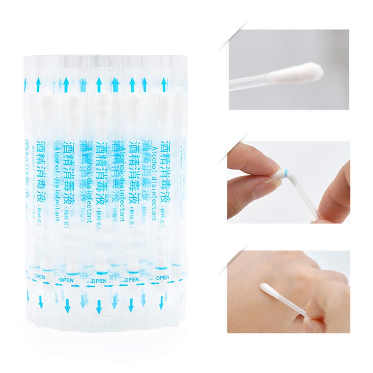 100+50 Alcohol Swabs Cotton Q Tips - Individually Wrapped Disposable ...