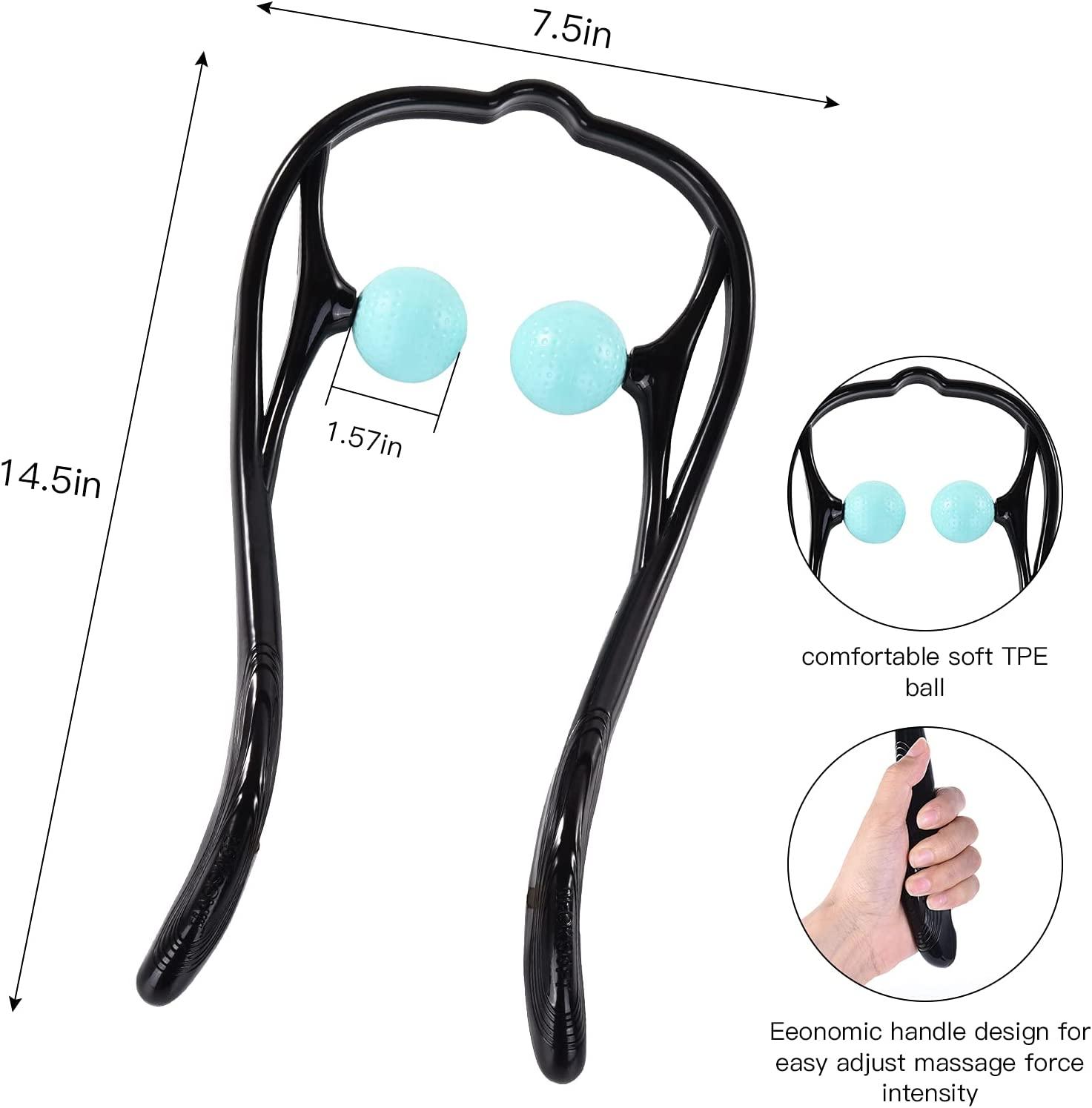 Veewook Handheld Manual Neck Massager - Shiatsu Deep Tissue Trigger ...