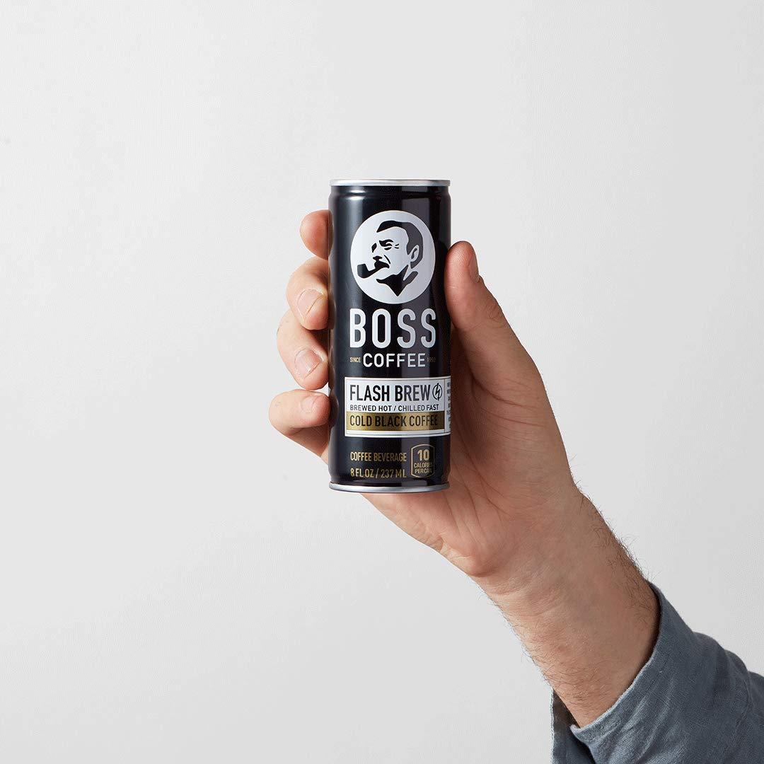 BOSS Coffee by Suntory - Japanese Flash Brew Original Black Coffee 8oz ...