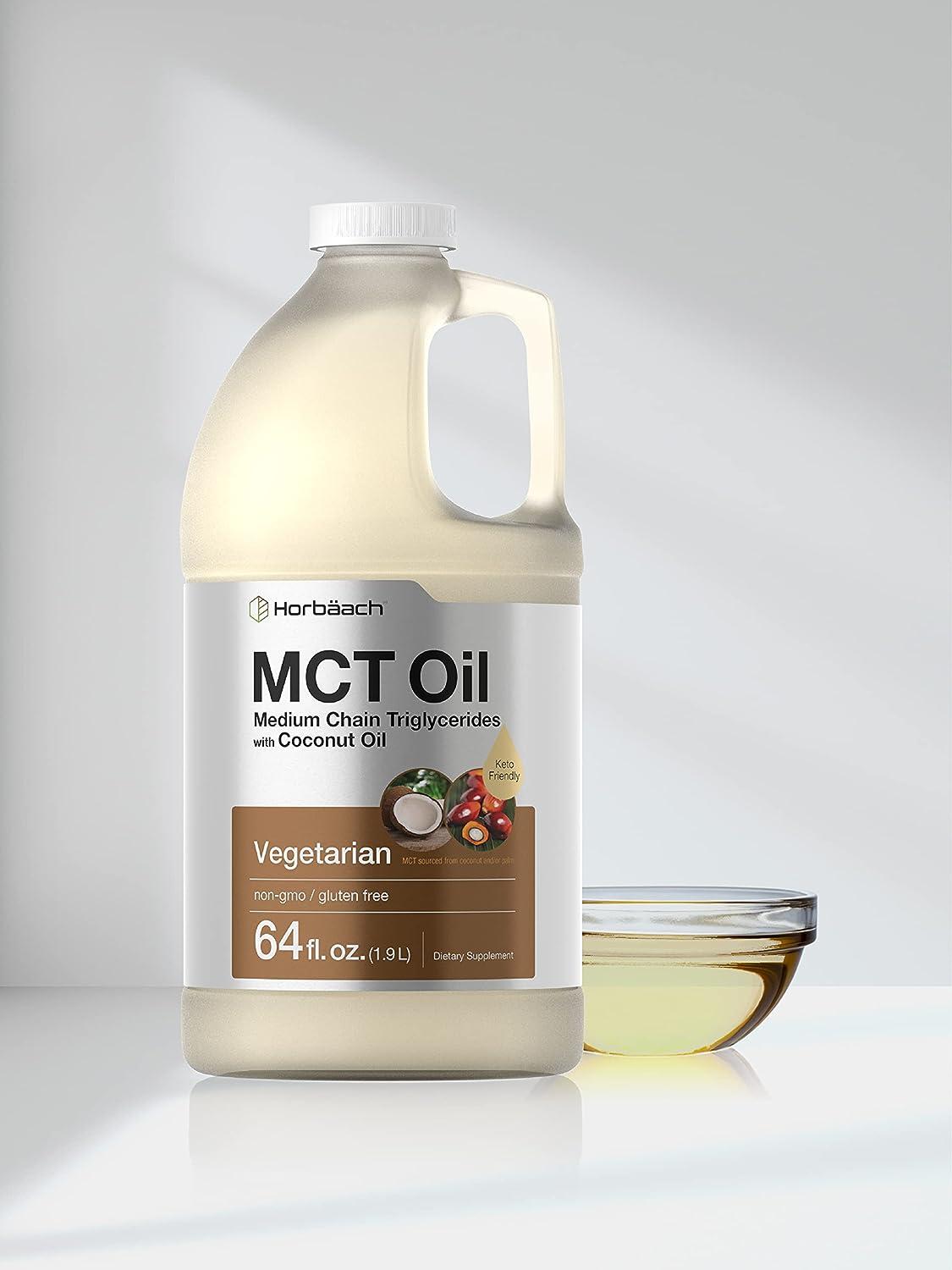 MCT Oil 64 oz - 100% Pure Blend for Coffee, Tea, Juice & Liquids - Keto ...