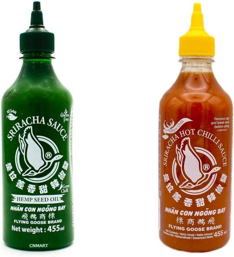 Flying Goose Sriracha Hot Chilli Sauce Assorted 455ml (Pack of 6 ...