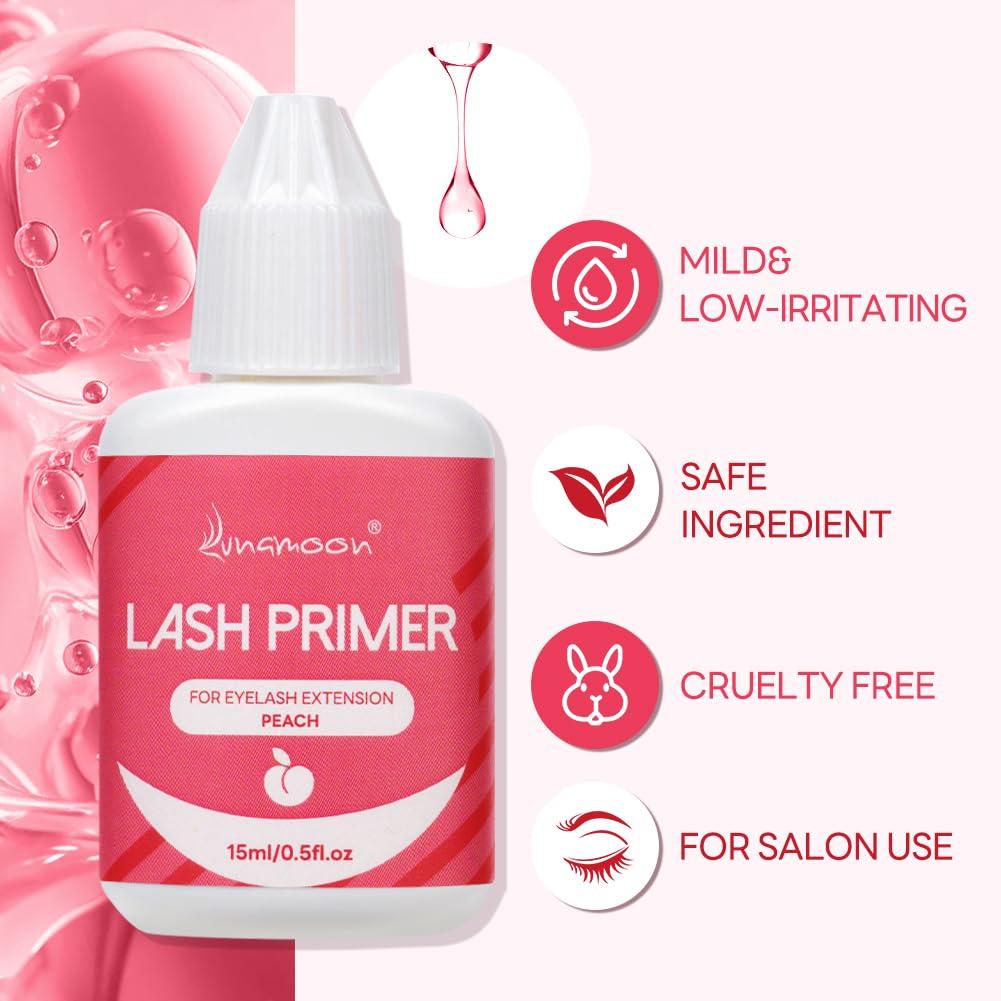 Lunamoon Lash Primer - 15ml Eyelash Extension Primer for Stronger ...