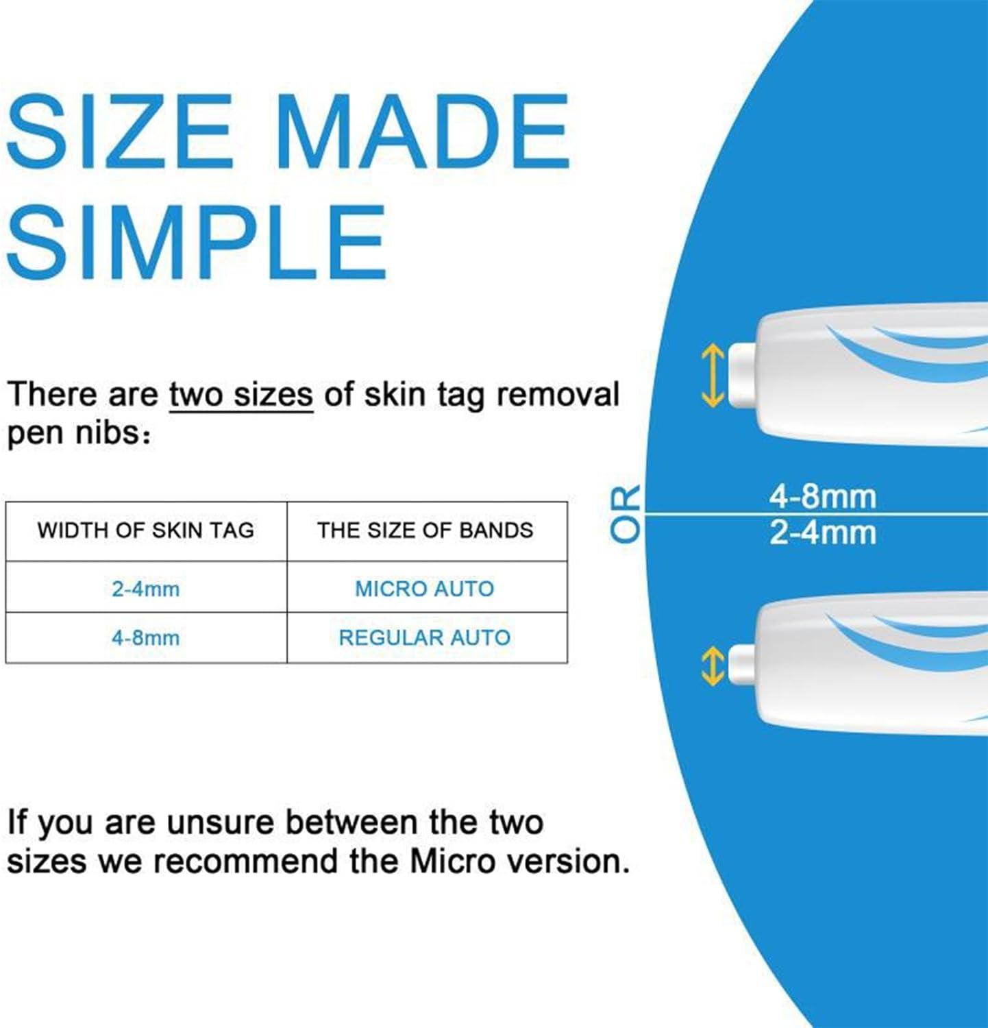 Skin Tag Remover Skin Tag Removal Kit Tools with 40 Micro and Regular ...
