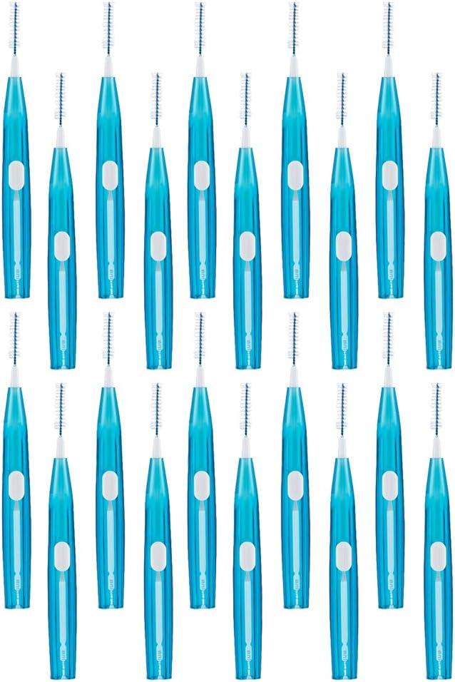 2 Sets of 20 Push-Pull Interdental Brushes | Blue Toothpick & Dental ...