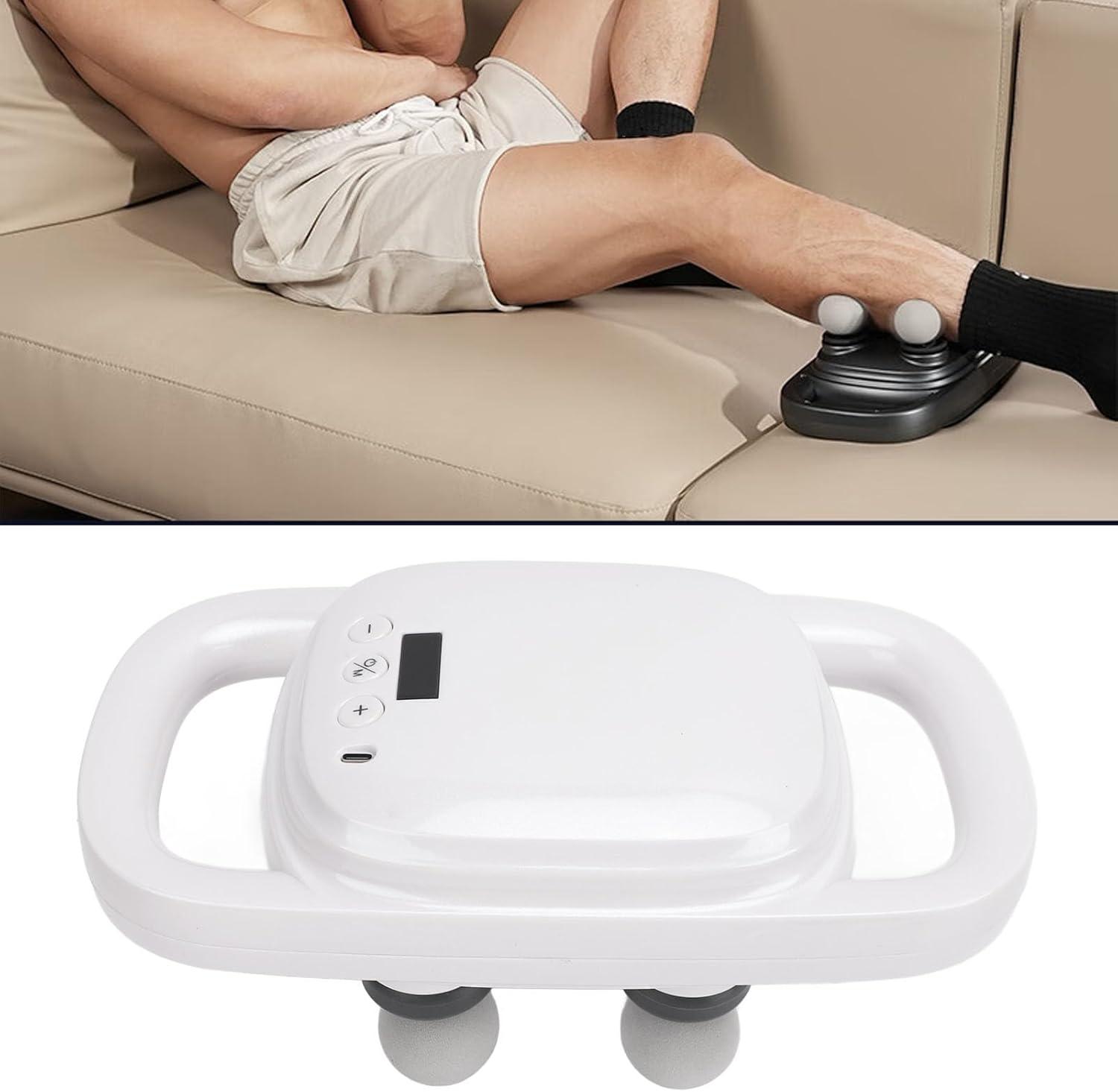 Deep Tissue Hand Massager Gun - 4-Head Percussion Massage Device with 5 ...
