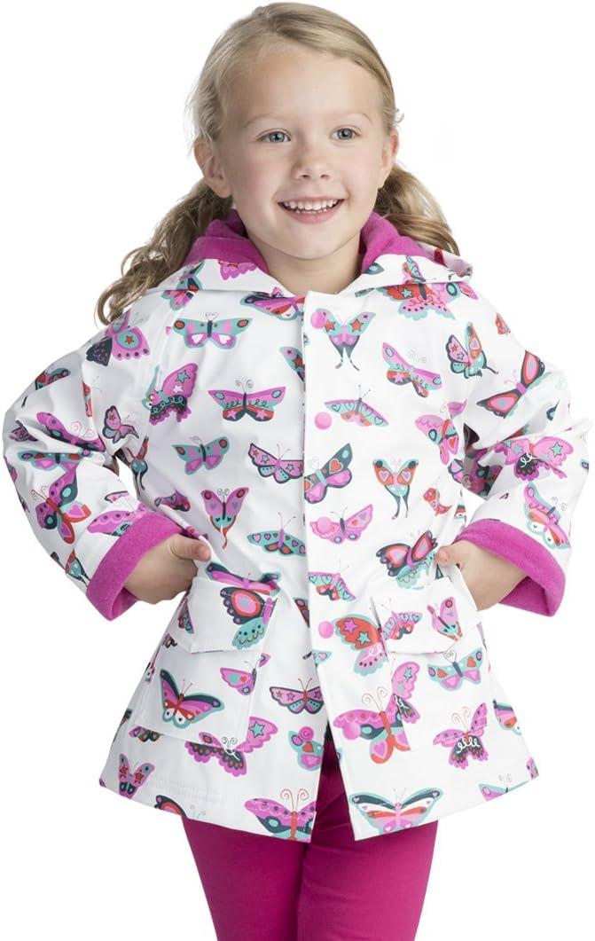 Hatley Girls' Groovy Butterflies Raincoat - Size 10 Years | Waterproof ...