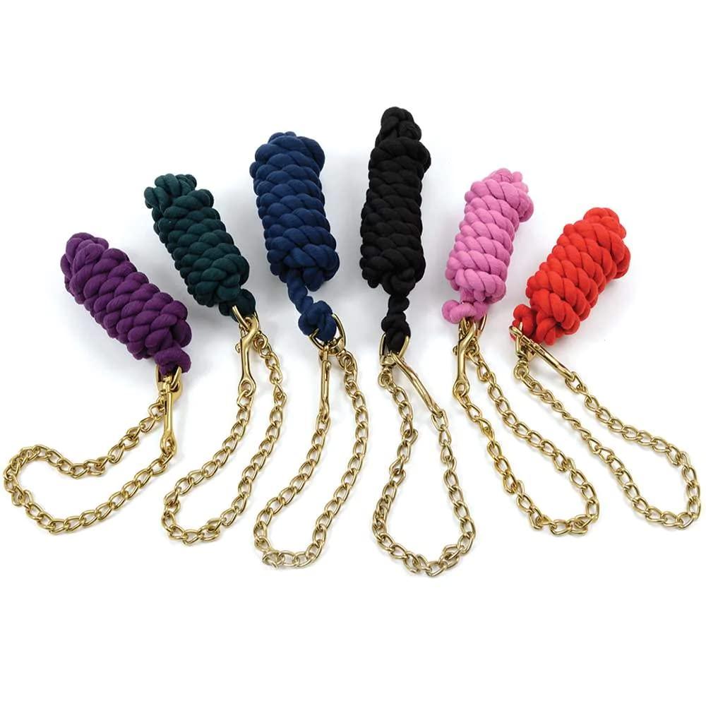 Shires Cotton Lead Rope with 24" Chain