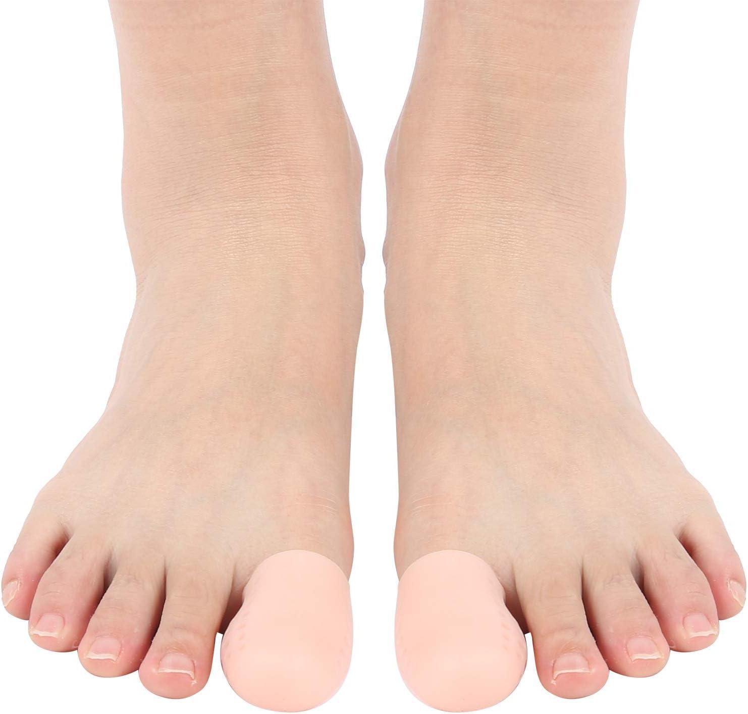 01 Gel Toe Caps - Pain-Relieving Portable Toe Covers with Holes for ...