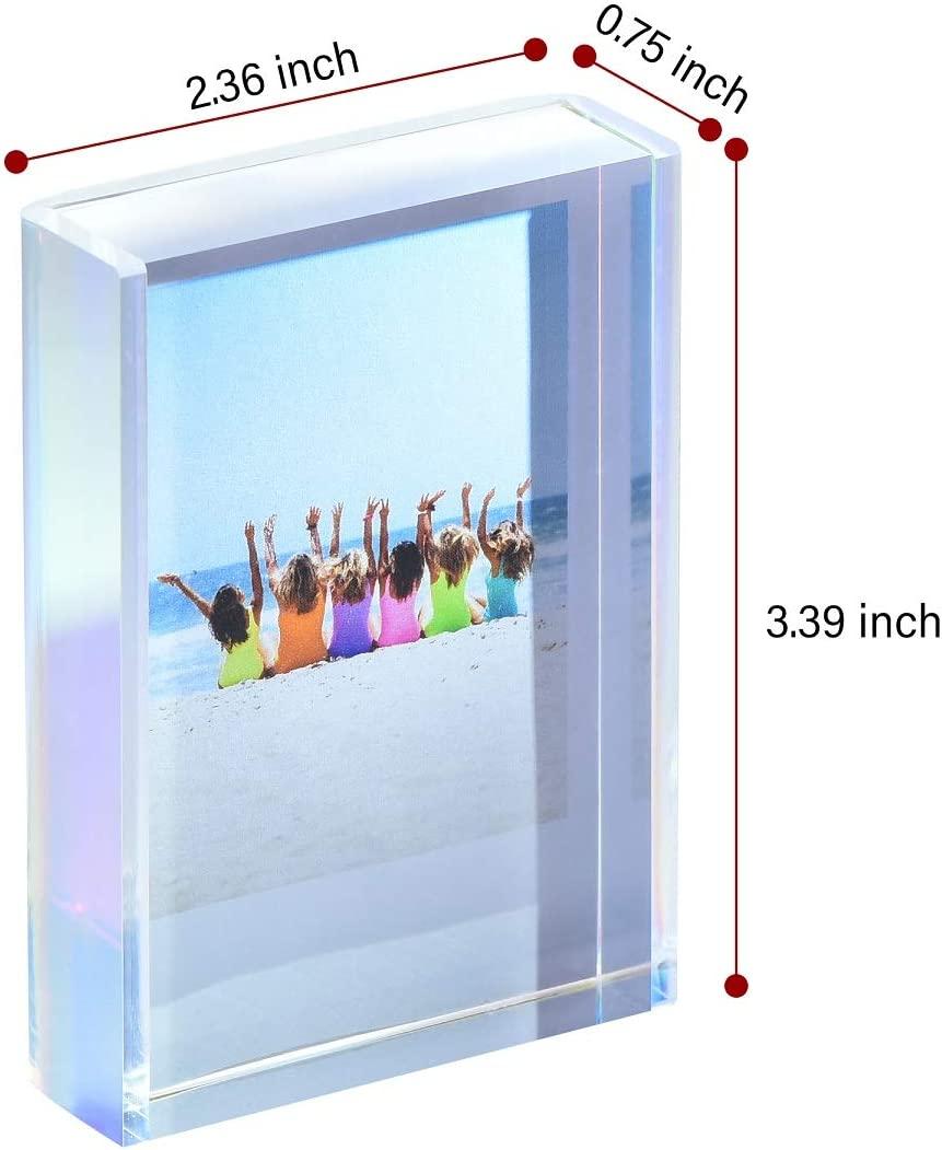 Phattopa Instax Mini Photo Frames 2x3 - Iridescent Acrylic Polaroid ...