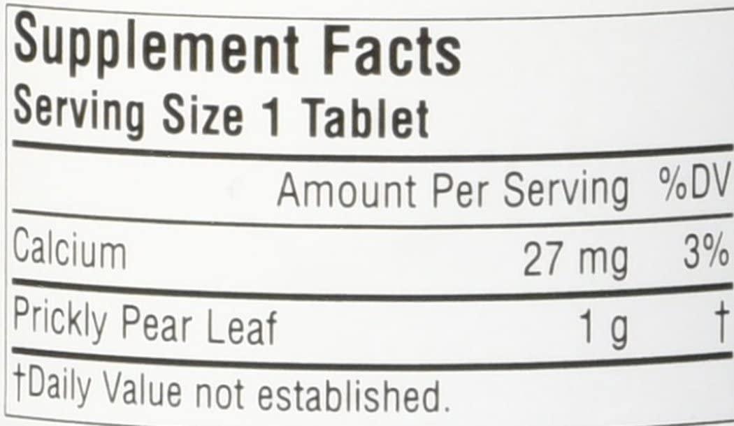 Planetary Herbals Nopal Cactus 1000 mg - Full Spectrum Prickly Pear ...