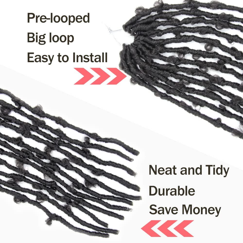 10 Inch Butterfly Locs Crochet Hair 6 Packs - Super Light Weight Soft ...