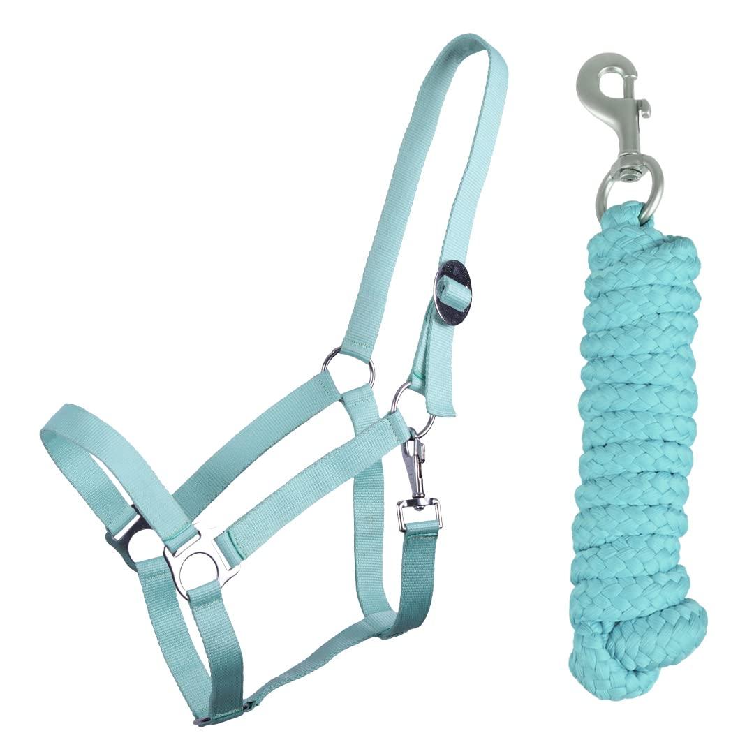 QHP bv Halter Set for Minishetty - Ice Green Beginner Halter & Lead ...