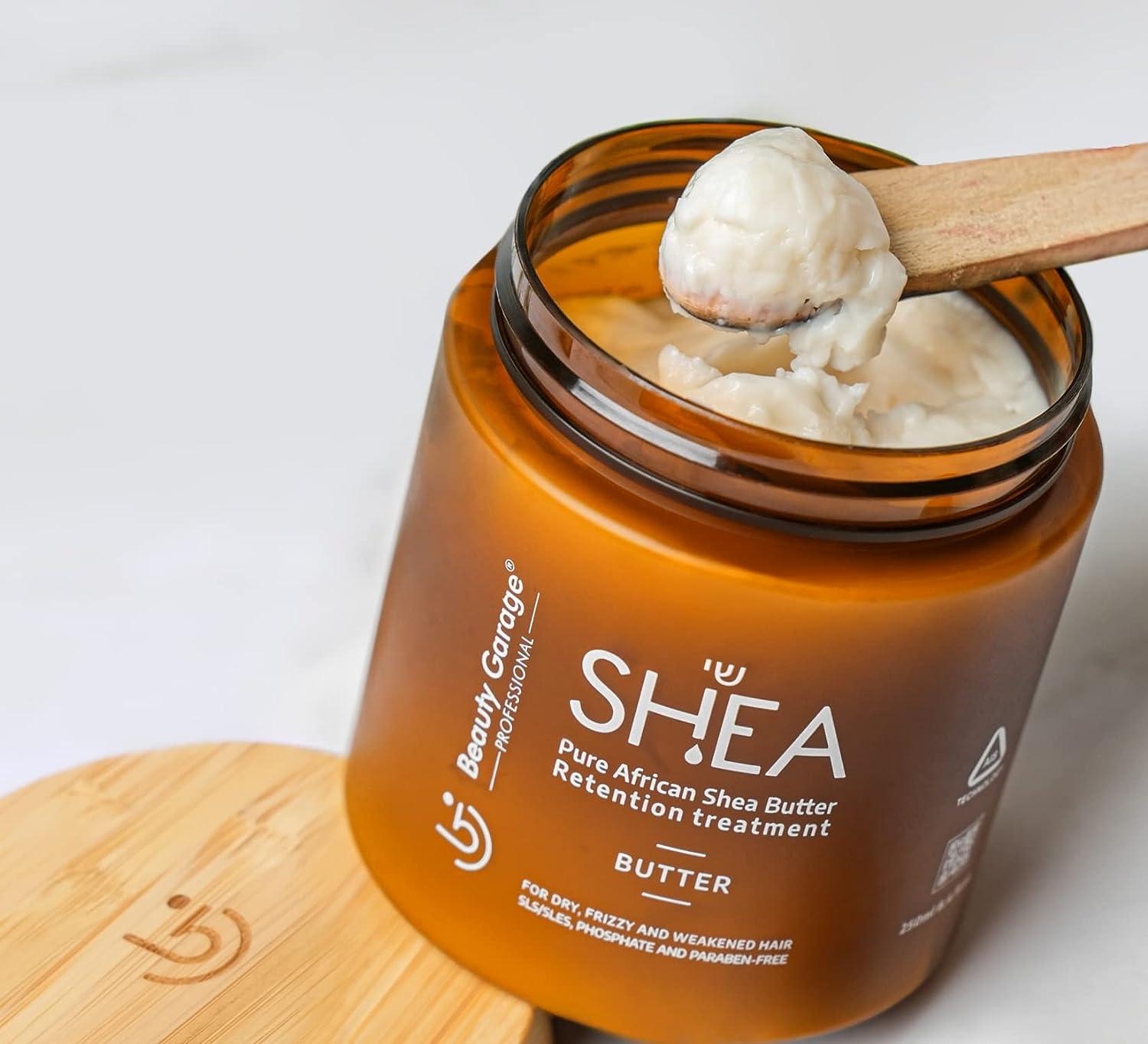 Beauty Garage Pure African Shea Butter Hair Mask 250ml - Retention ...