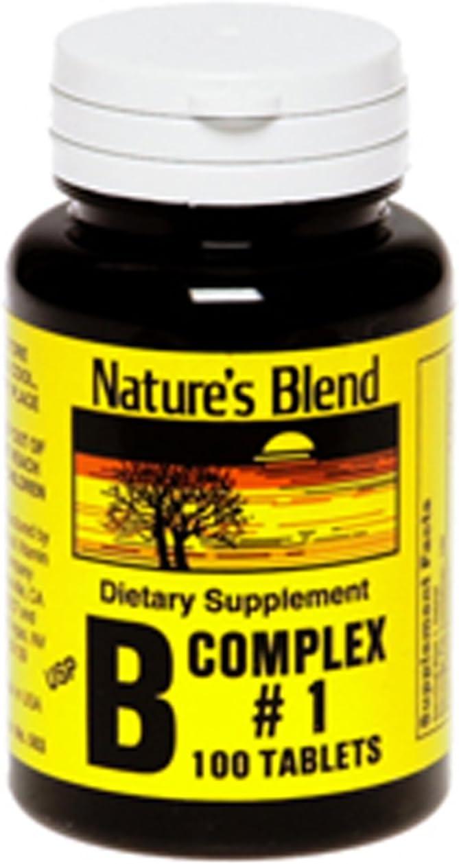 Nature's Blend B Complex 100 ct: Essential B Vitamins in 1 Tablet | Buy ...
