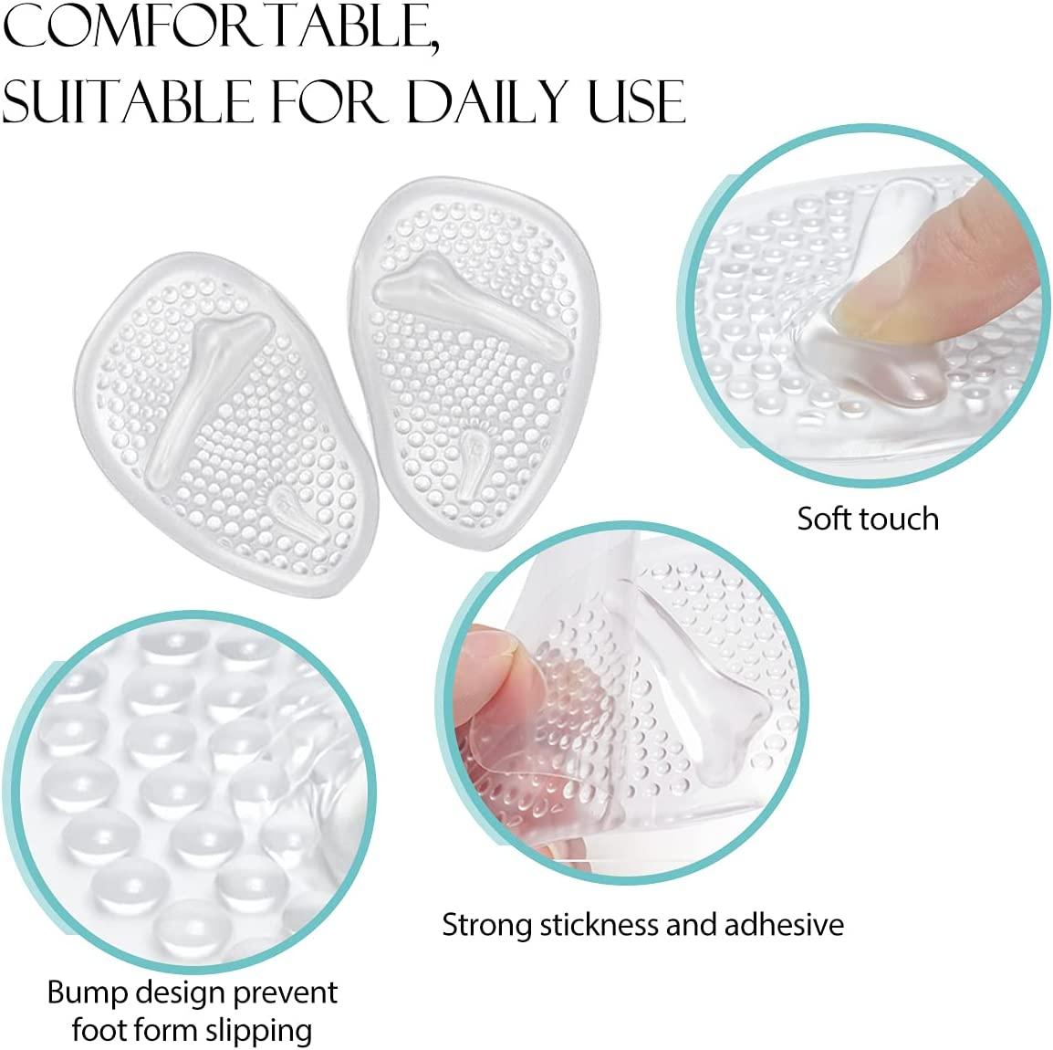 Metatarsal Pads - 12 pcs Soft Forefoot Inserts for High Heels - Shoe ...