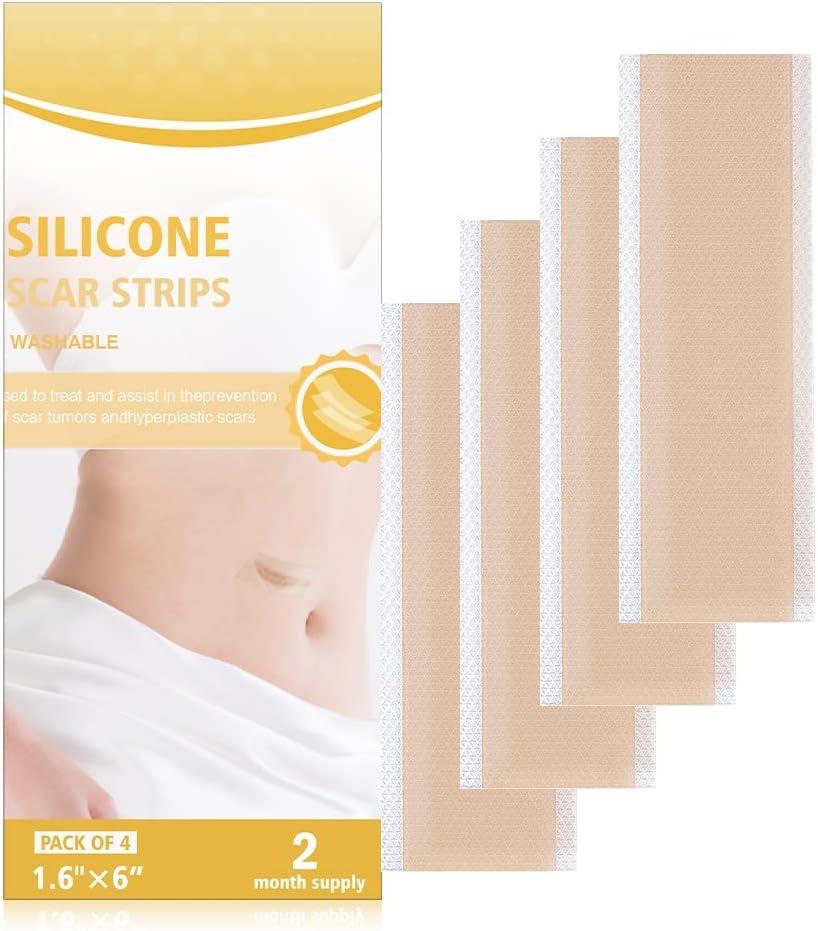 Coolwin Silicone Scar Strips - Multi-Use Scar Removal Cream 4pcs - 2 ...