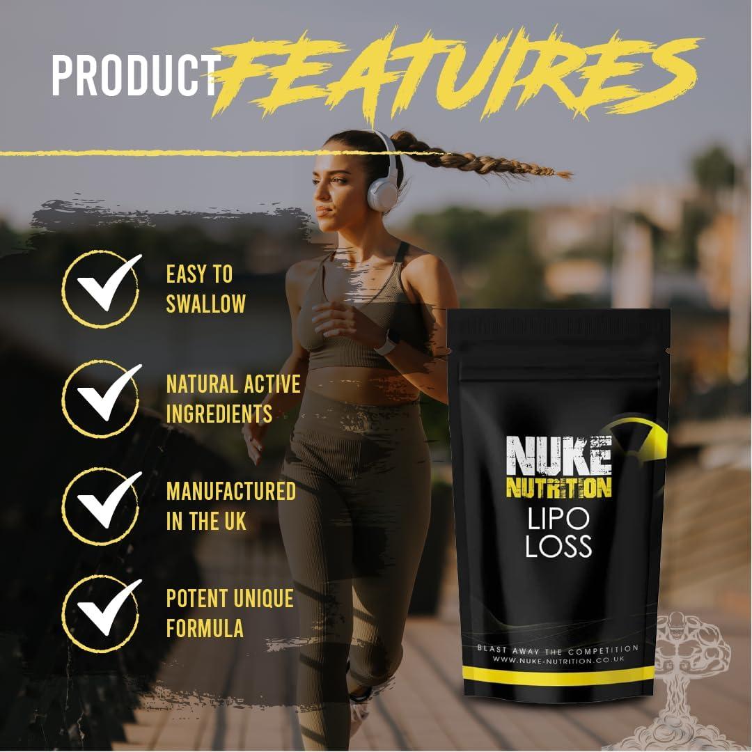 Nuke Nutrition Lipo Loss Tablets - 60 Tablets | Maximum Strength Weight ...