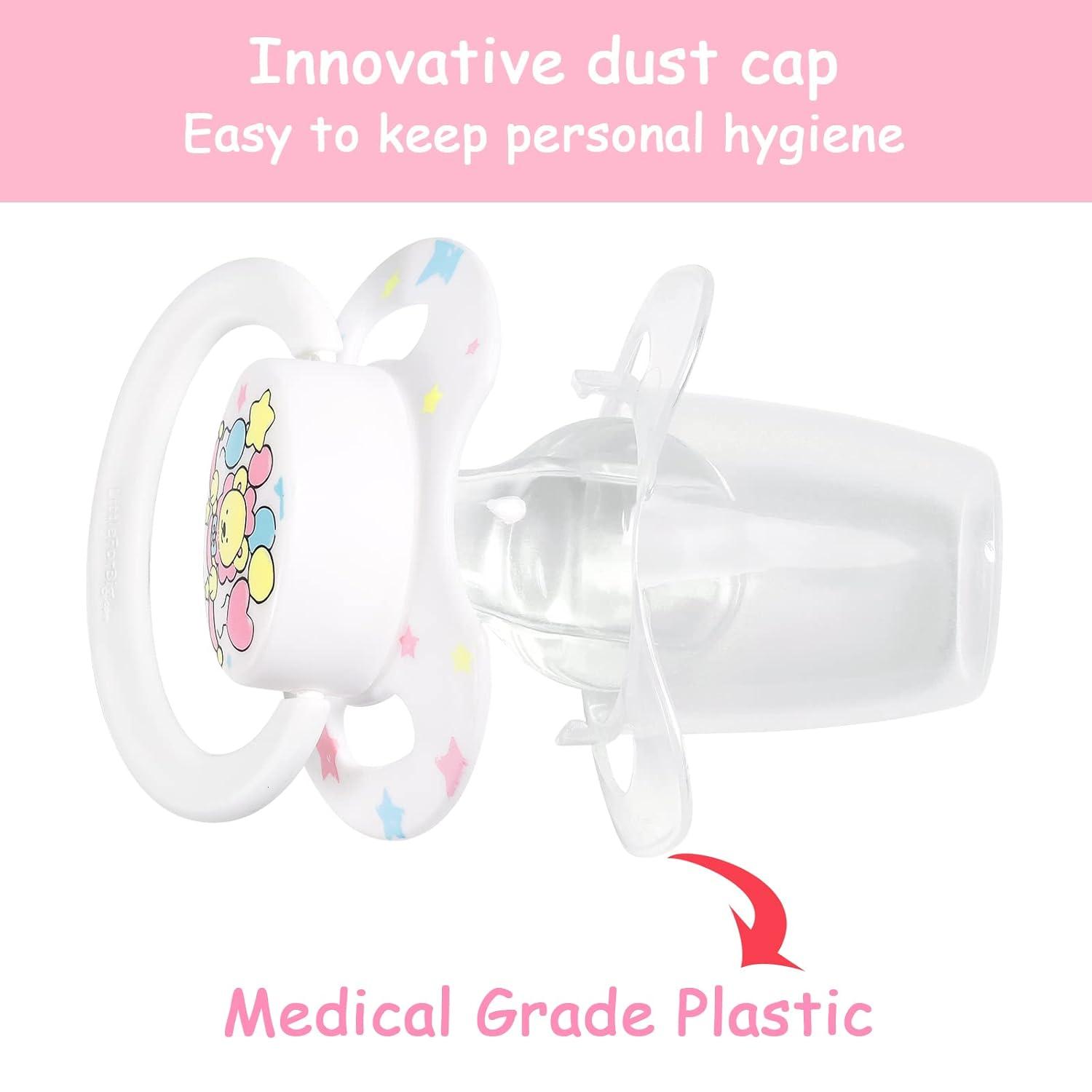 LittleForBig Large Shield Pacifier II - Adult Size White with Little ...