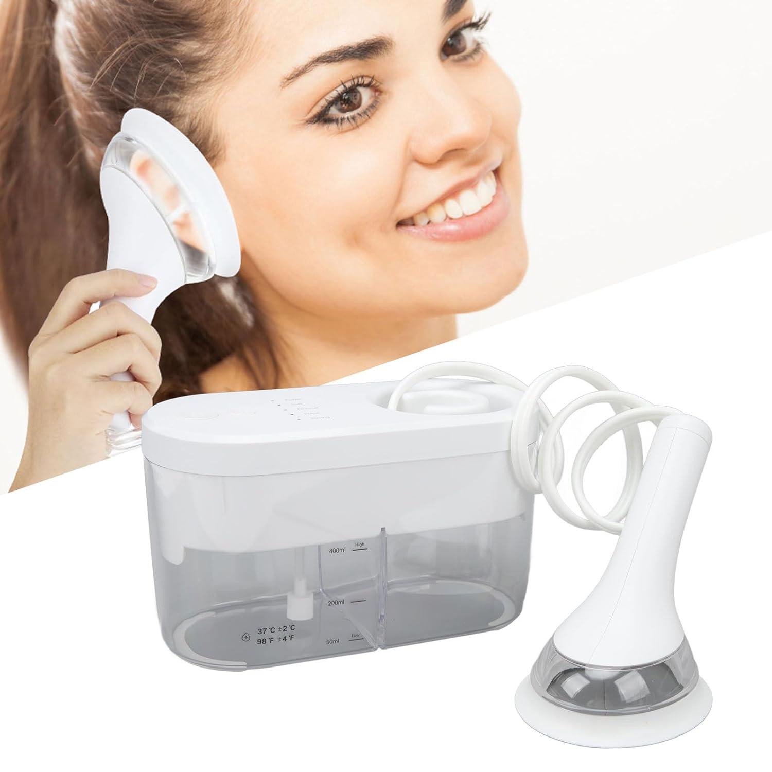 4 Modes Ear Wax Removal Kit with 3 Reusable Silicone Nozzles ...