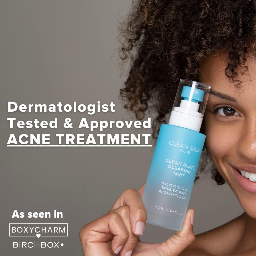 Clean Skin Club Acne Mist with Salicylic Acid Spot Treatment - Dramatic ...
