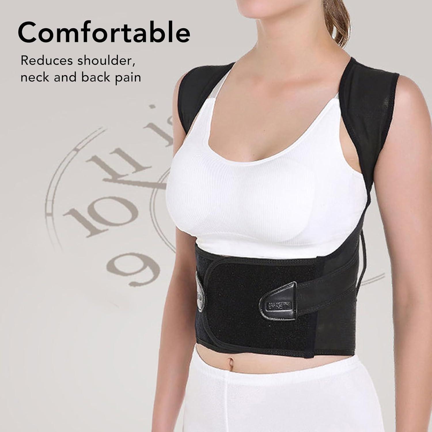 Adjustable Back Bandage for Posture Correction | Shoulder Support ...
