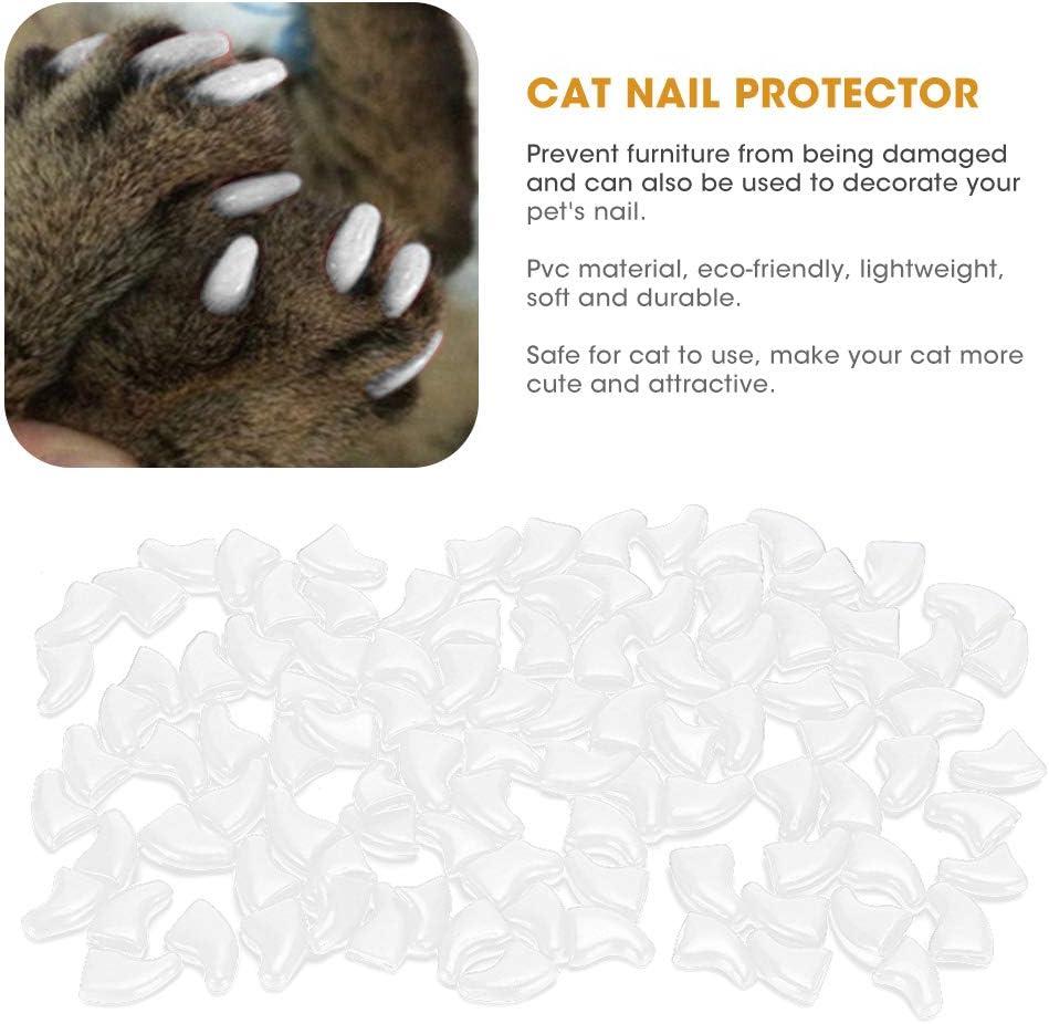 Biitfuu 100pcs Cat Claw Caps - Soft Claw Covers & Protectors with ...