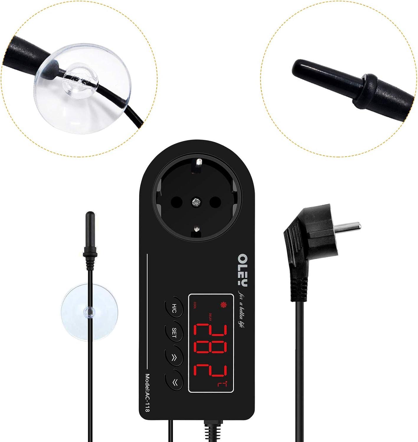 Digital Temperature Controller with NTC Sensor - Thermostat for ...