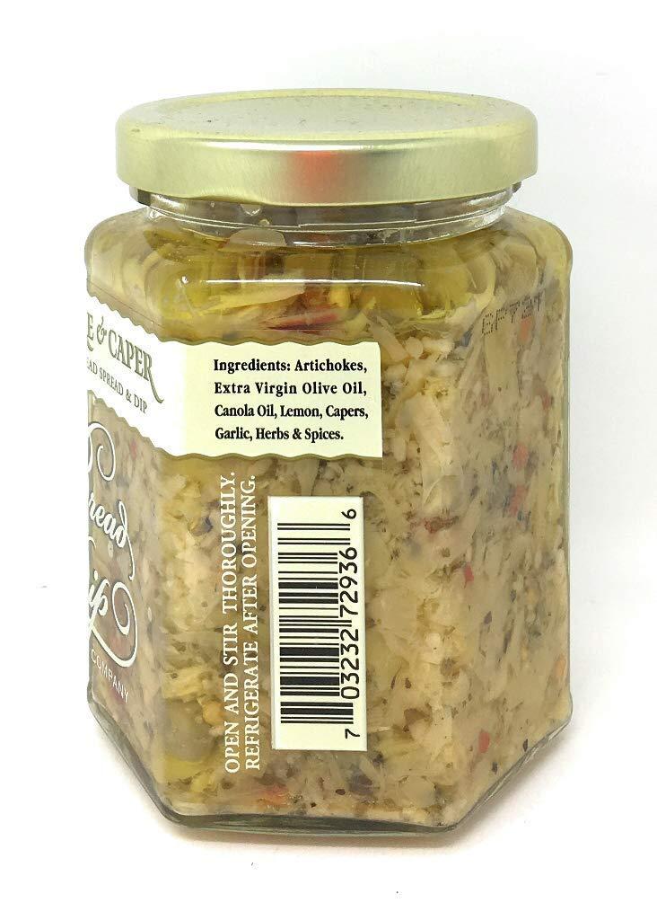 The Bread Dip Co. Artichoke Caper Spread 8oz - Gourmet Dip for Bread ...