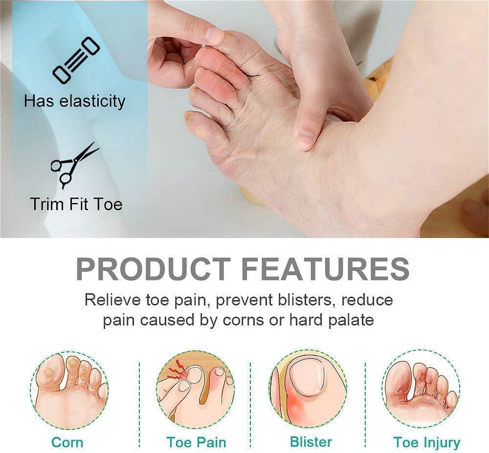 20 Pack Gel Toe Caps and Protectors - Prevent Rubbing, Blisters, and ...