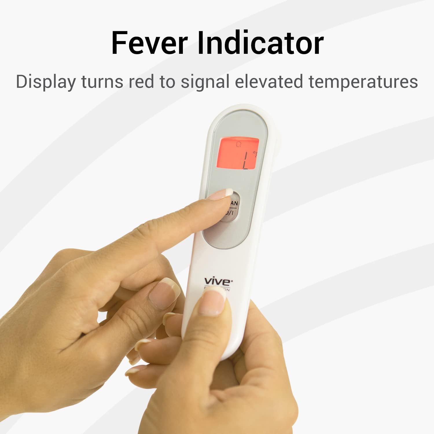 Vive Forehead Thermometer - Infrared Temperature Temporal No Touch ...