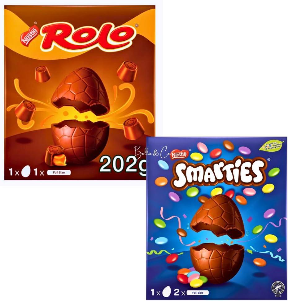 Rolo and Smarties Large Chocolate Easter Eggs | Chocolate Easter Egg ...