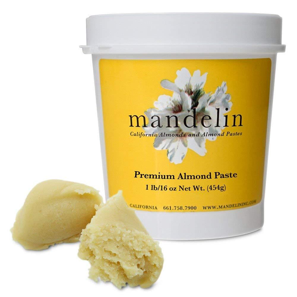 Mandelin Premium Almond Paste (1lb) 1 Pound (Pack of 1)